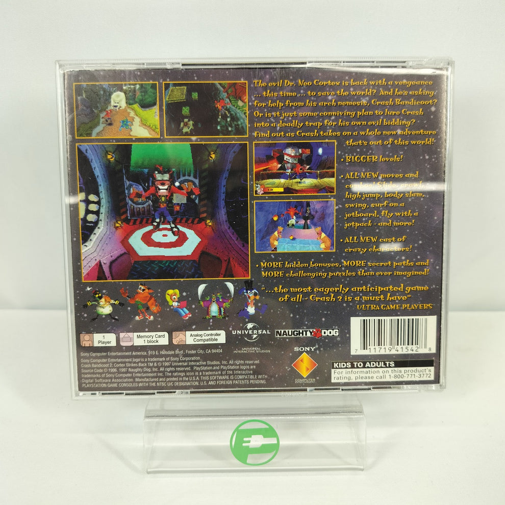Crash Bandicoot 2 Cortex Strikes Back (Sony PlayStation 1 PS1, 1997 ...